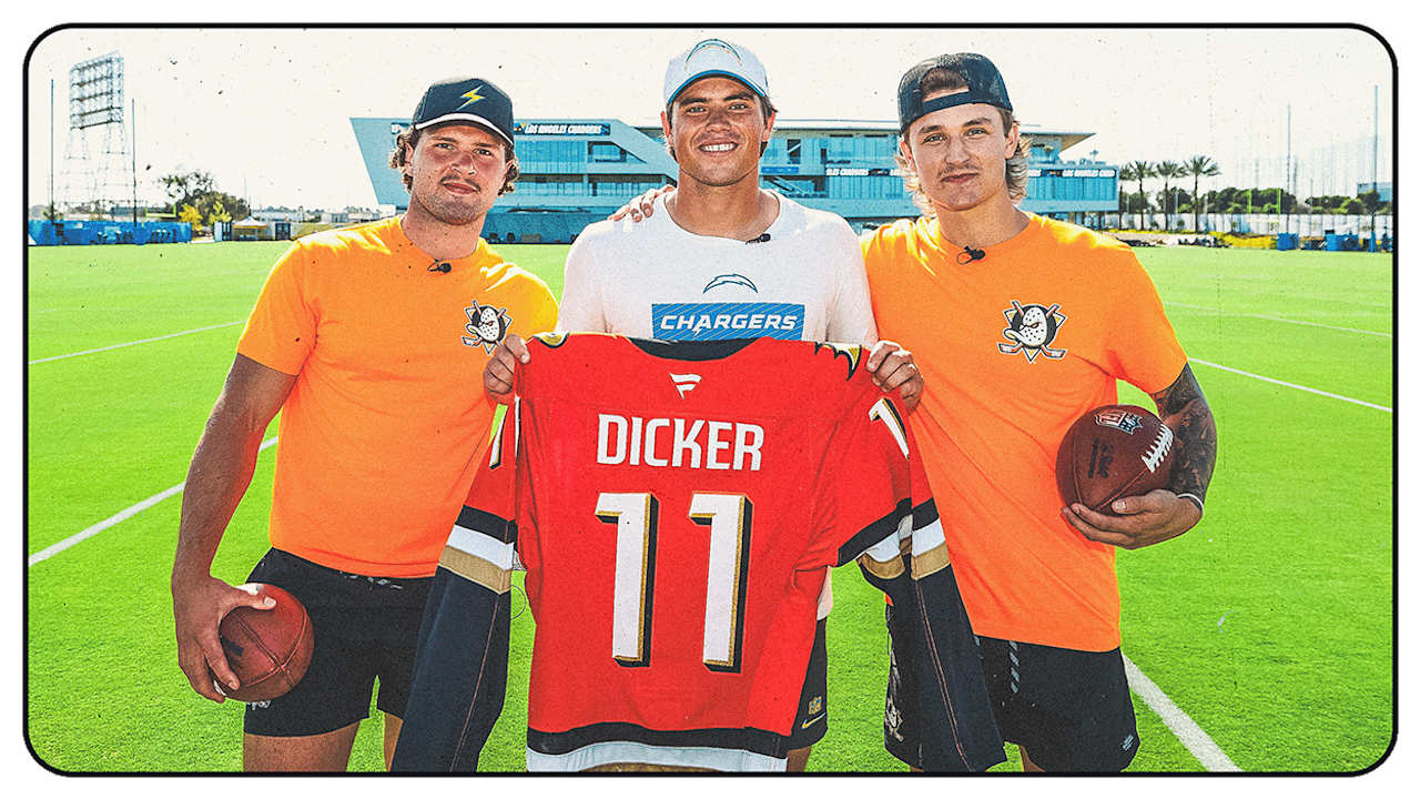 Cameron Dicker Teaches NHL Pros How To Kick Field Goals