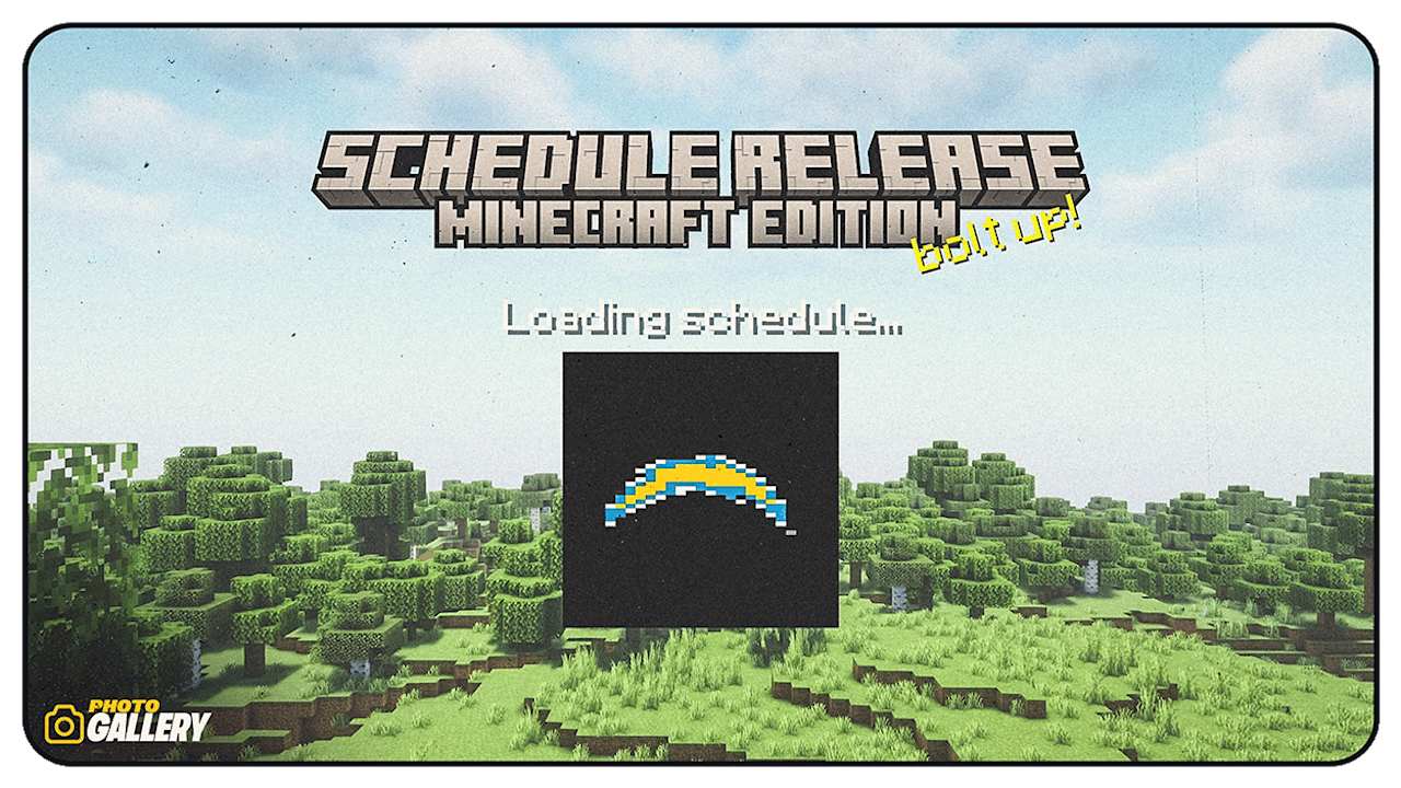 Photos: Chargers 2025 Minecraft Schedule Release