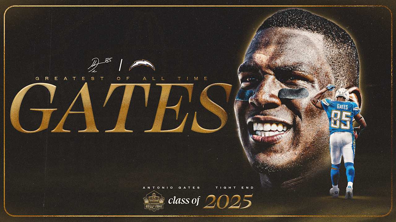 Antonio Gates to be Inducted into Pro Football Hall of Fame