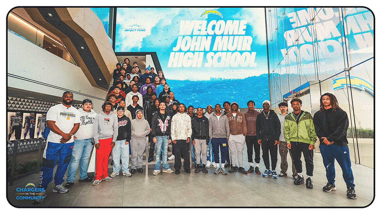 John Muir High School Football Program Visits The Bolt