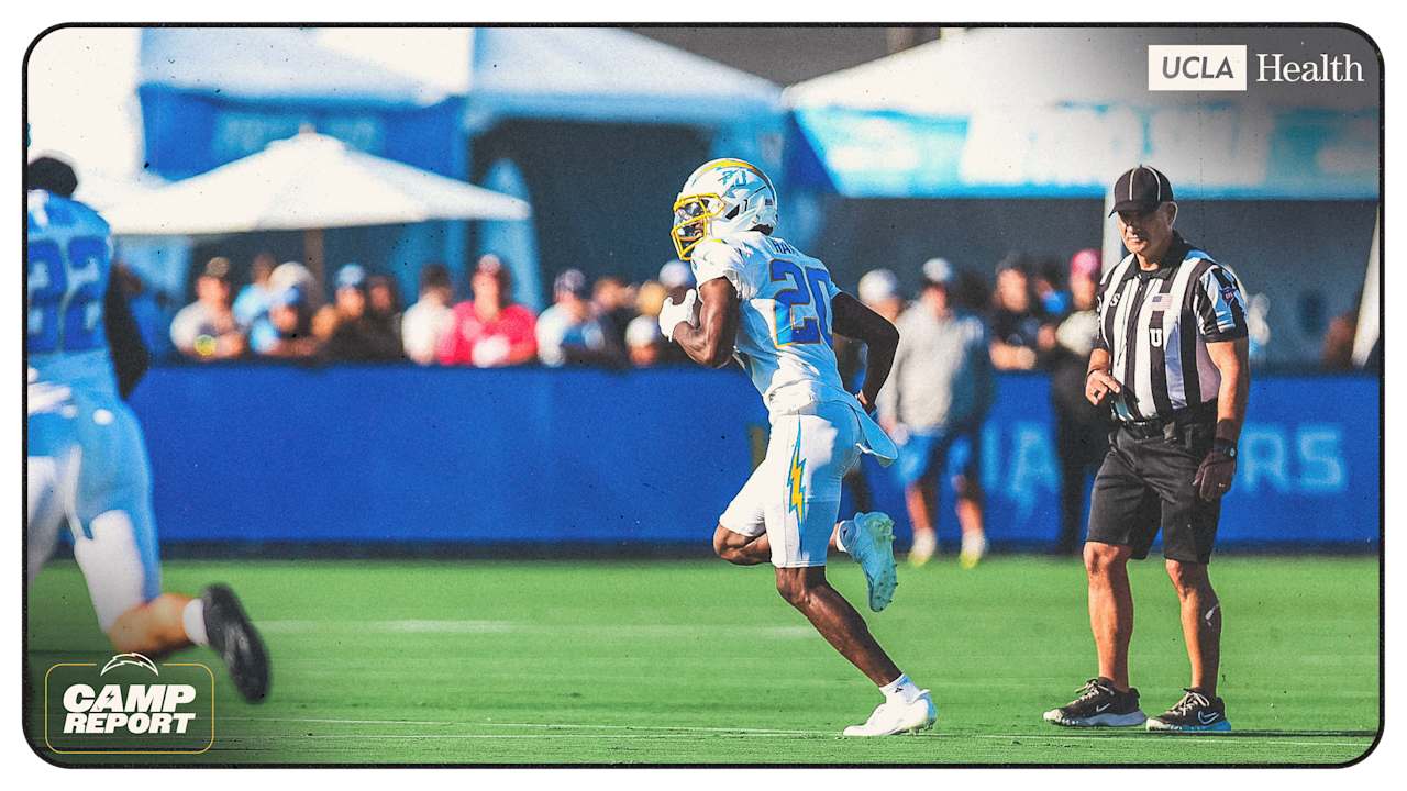 Chargers Camp Report: Hart's Pick 6, Johnston's 60-Yard TD Highlight ...