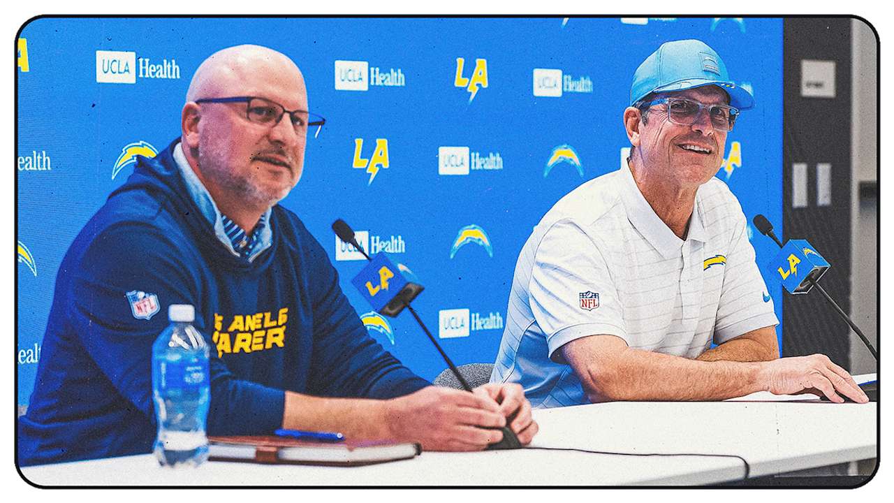 Press Conference: Head Coach Jim Harbaugh & General Manager Joe Hortiz ...
