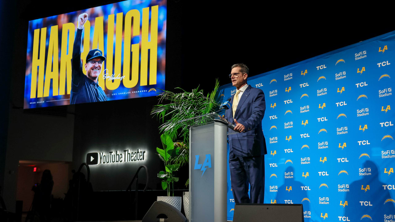 Jim Harbaugh Introduced as Los Angeles Chargers Head Coach