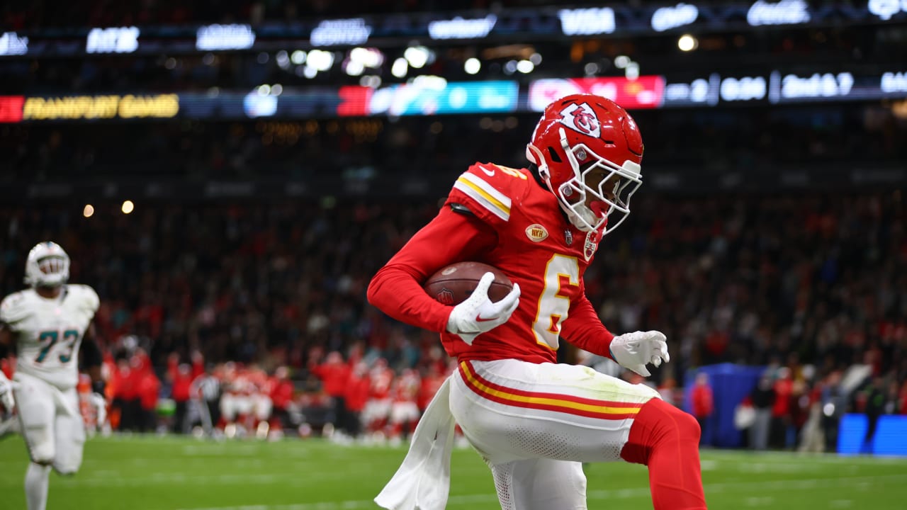 TOUCHDOWN: Kansas City Chiefs cornerback Trent McDuffie's hit-stick ...