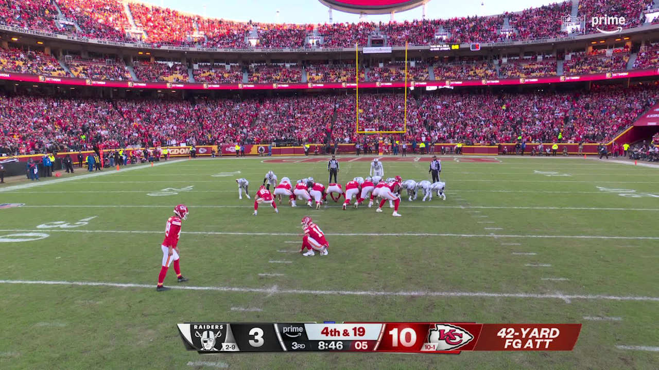 Chiefs Kicker Matthew Wright's 42-yard Field Goal Boosts Chiefs' Lead ...