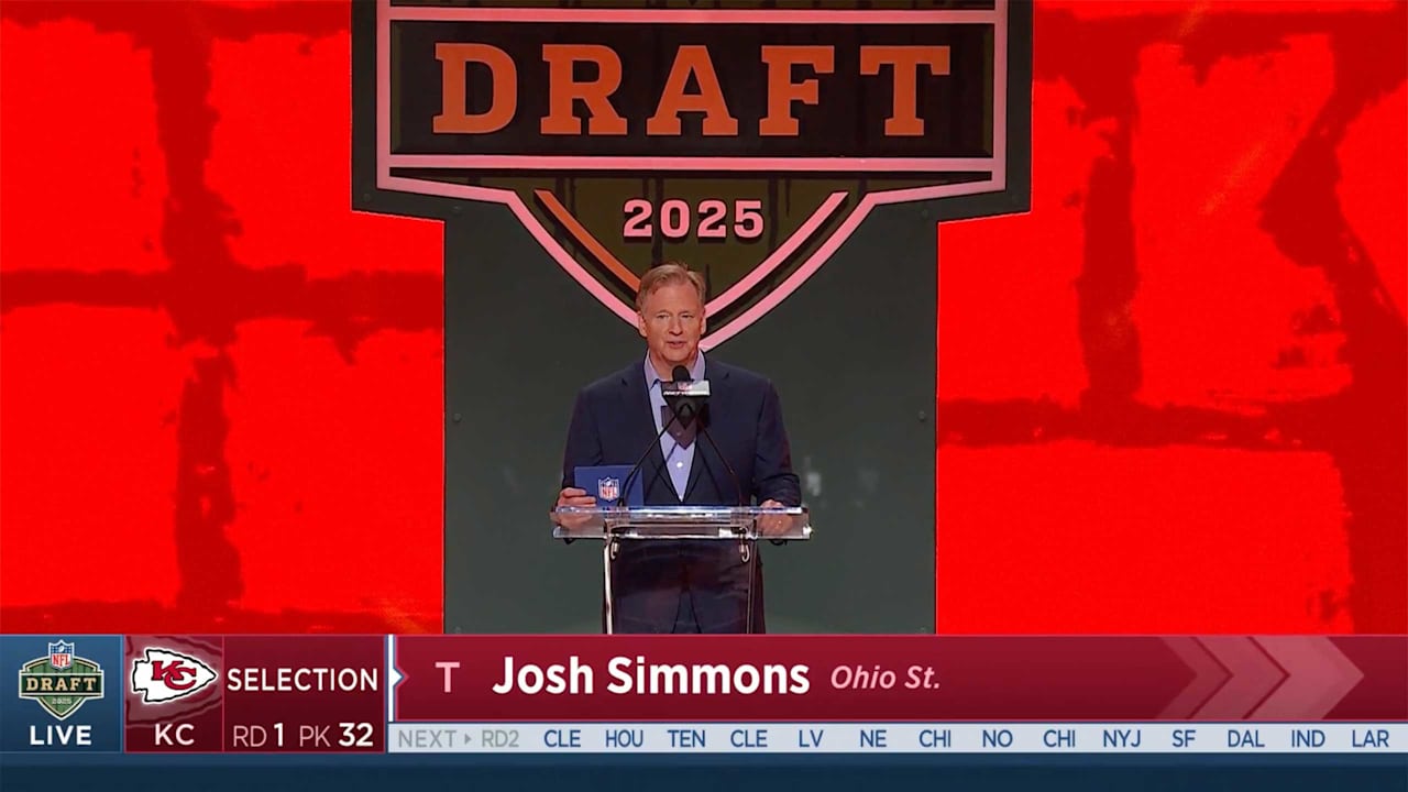 Kansas City Chiefs Select Ohio State Offensive Tackle Josh Simmons with ...