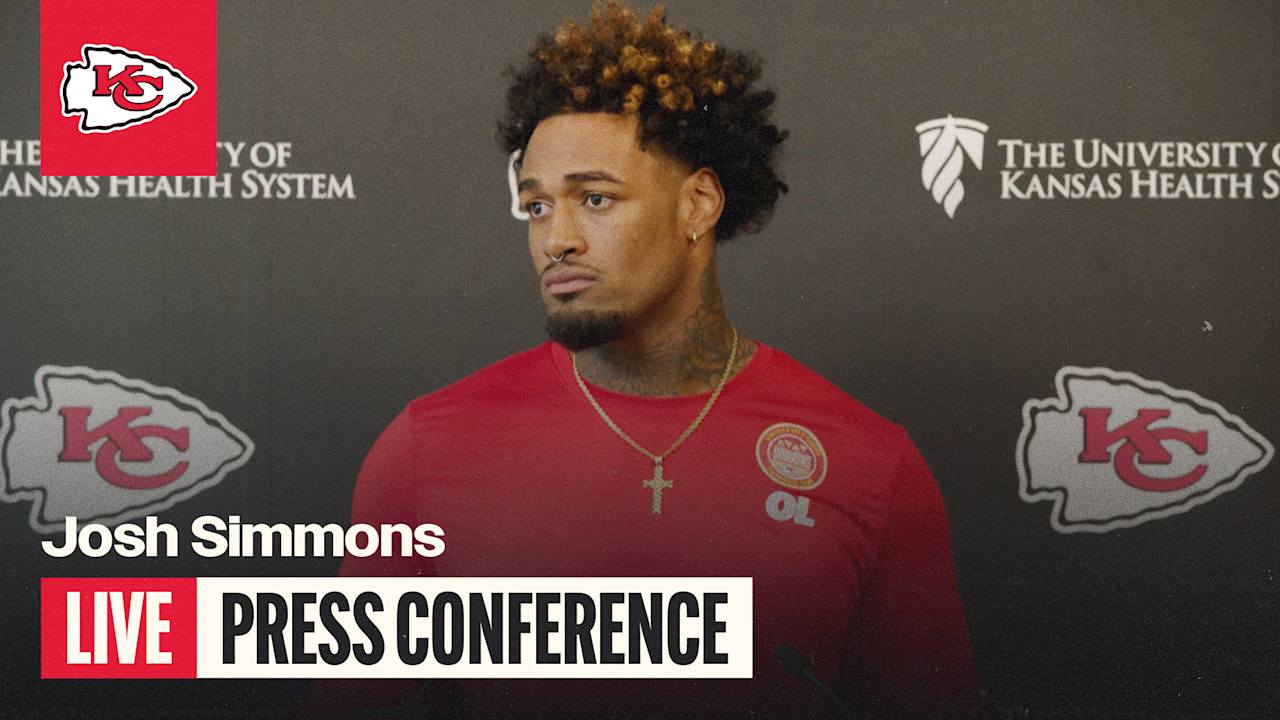 Kansas City Chiefs Offensive Tackle Josh Simmons Speaks to the Media ...