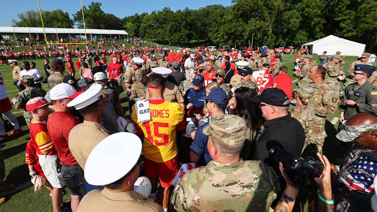 Photos: Military Appreciation Day at Chiefs Training Camp