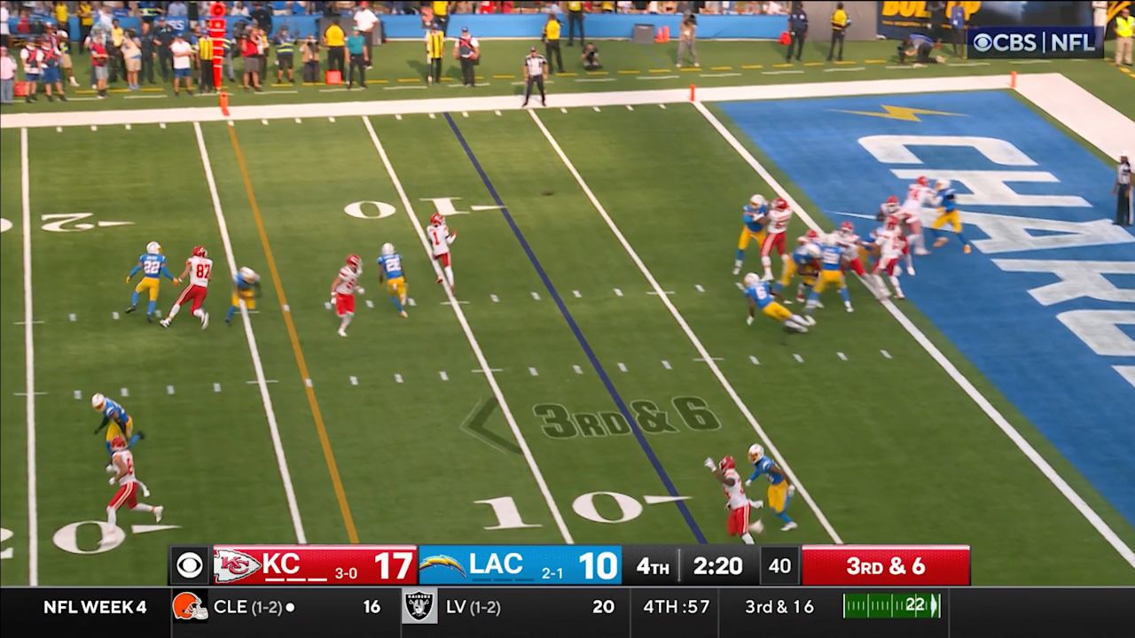 Quarterback Patrick Mahomes' 15-yard Throw to Wide Receiver Xavier ...