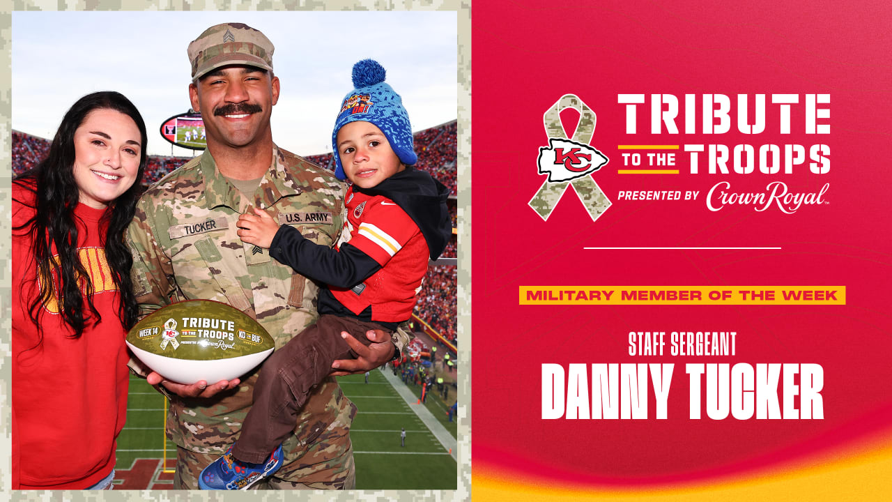 Chiefs Recognize SSG Danny Tucker as a Tribute to the Troops Honoree ...