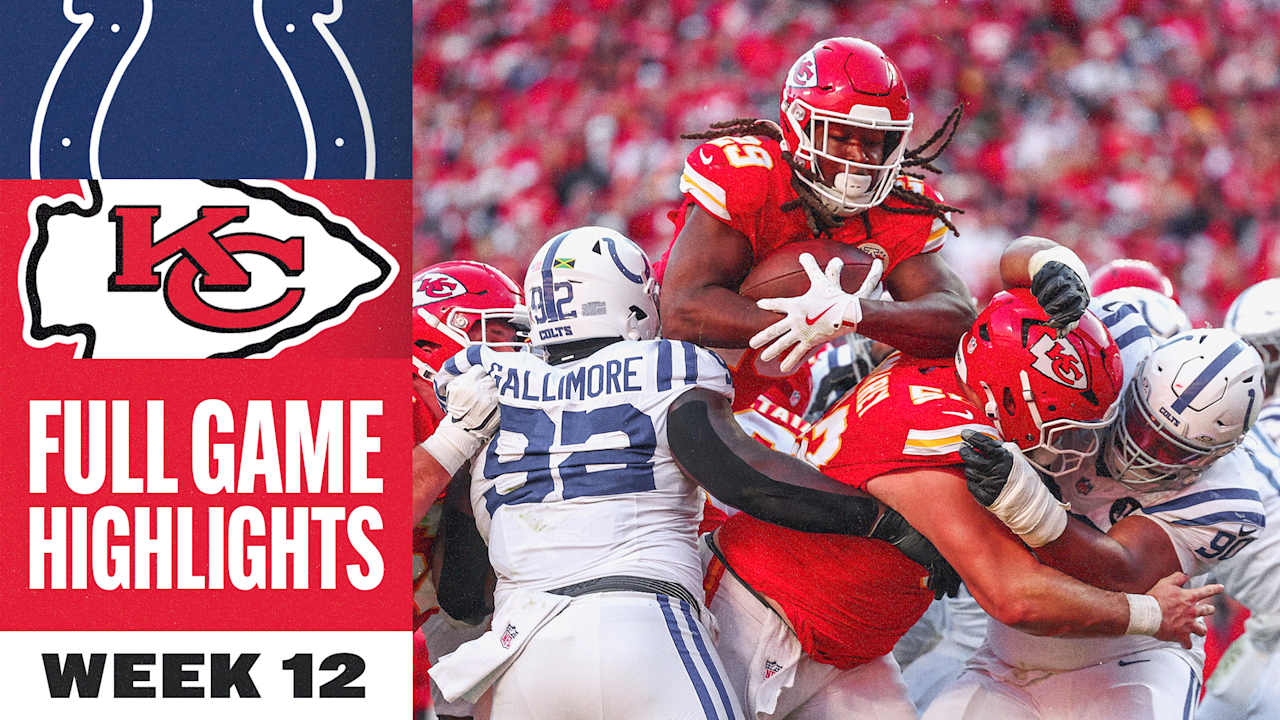 Full Game Highlights from Week 12 | Kansas City Chiefs vs. Indianapolis ...