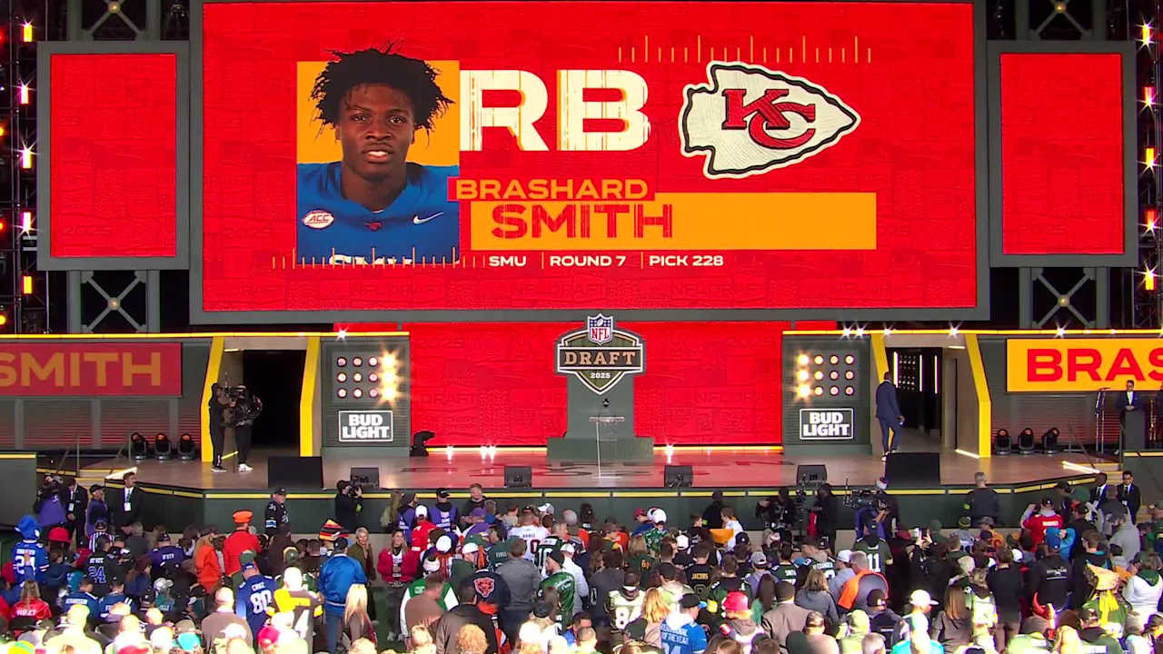 Kansas City Chiefs Select SMU Running Back Brashard Smith with 228th ...