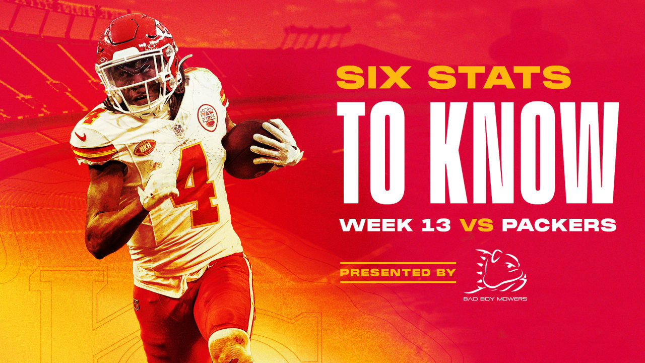 Six Stats to Know Week 13 vs. Green Bay Packers | Kansas City Chiefs