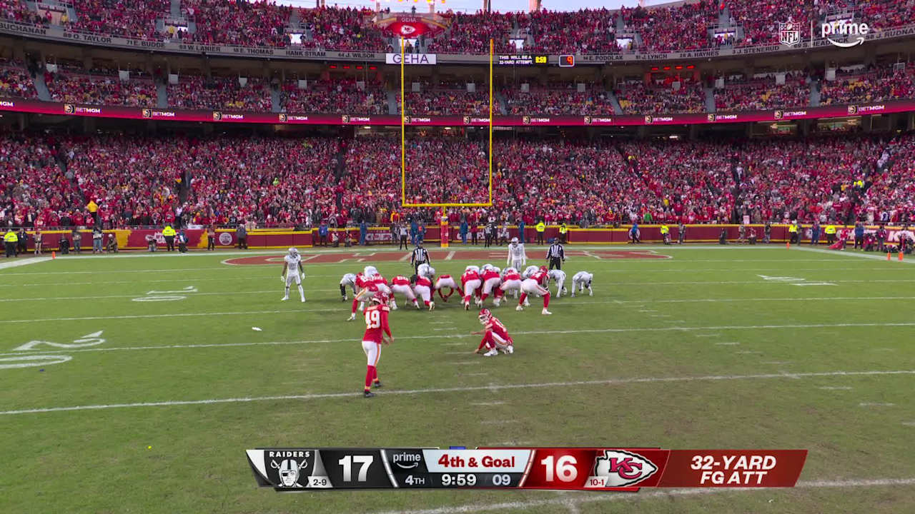 Chiefs Kicker Matthew Wright's Fourth Field Goal of Game is Good from ...