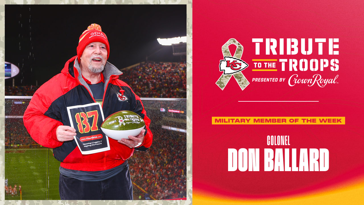 Chiefs Recognize Colonel Donald Ballard as a Tribute to the Troops ...