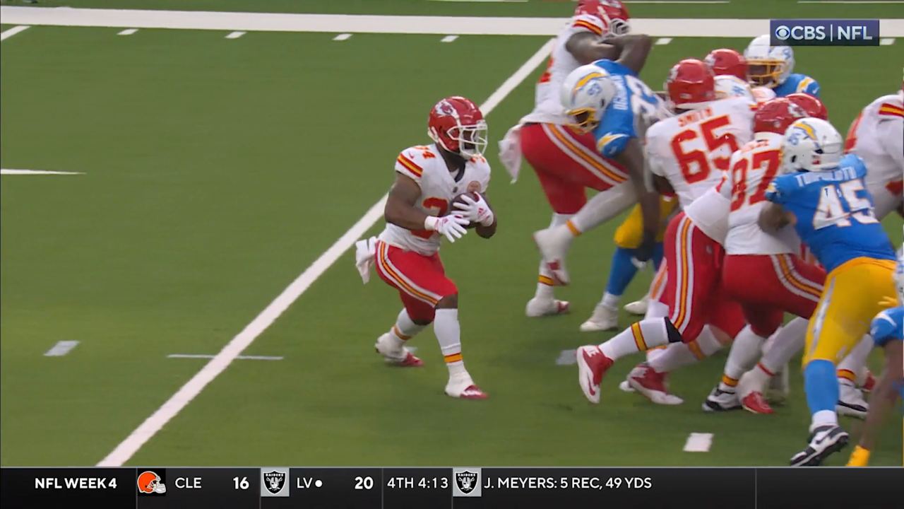 TOUCHDOWN: Running Back Samaje Perine's First Chiefs touchdown Gives ...