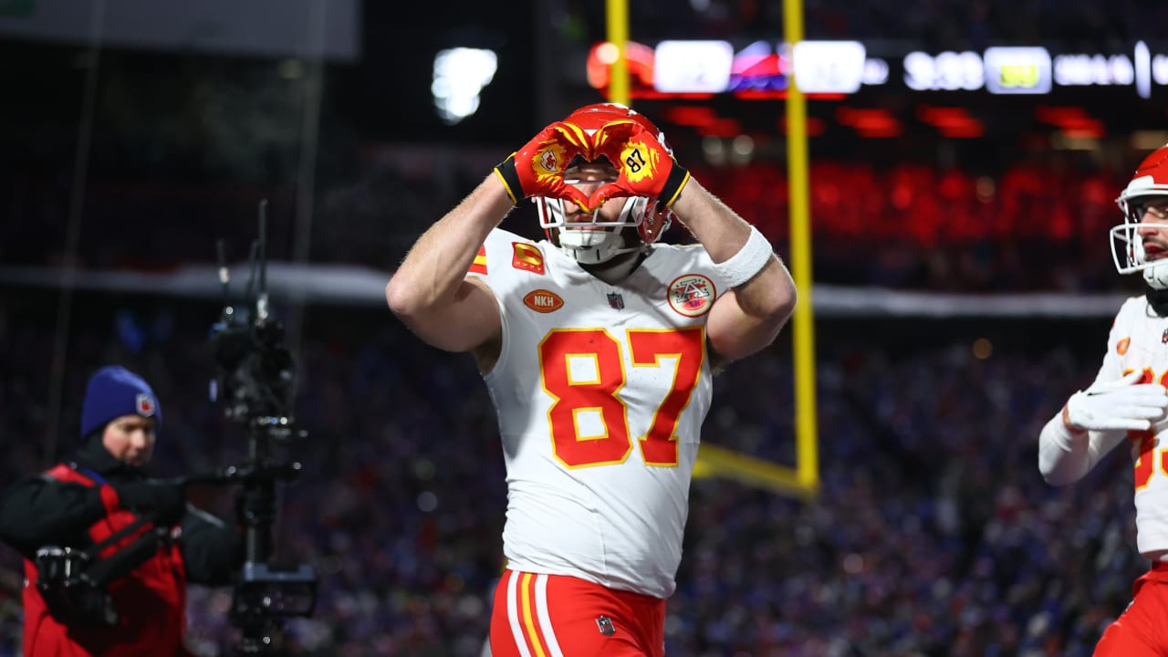 Every Catch from Travis Kelce's 2-Touchdown Game in Divisional Round ...
