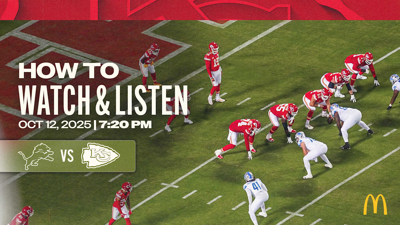 How to Watch and Listen | Week 6: Lions vs. Chiefs