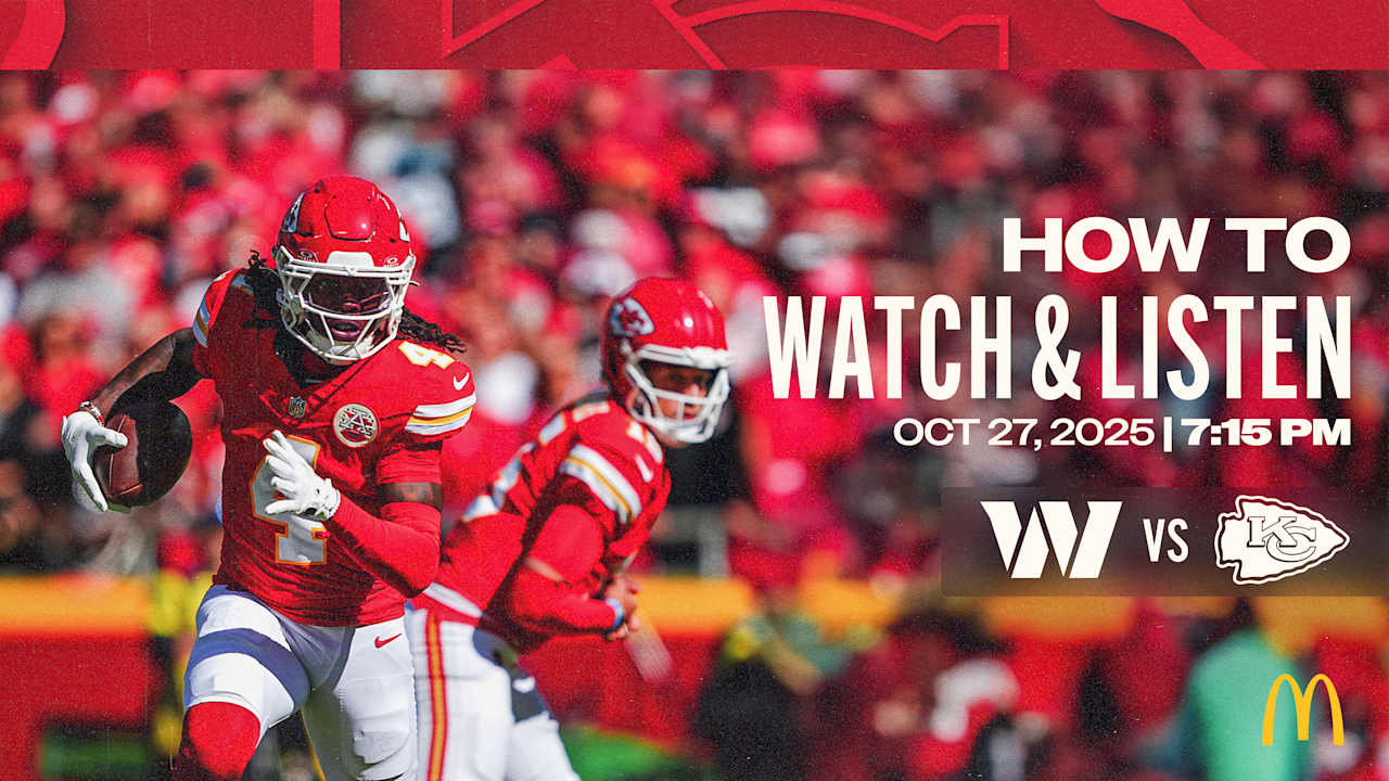 How to Watch and Listen | Week 8: Commanders vs. Chiefs