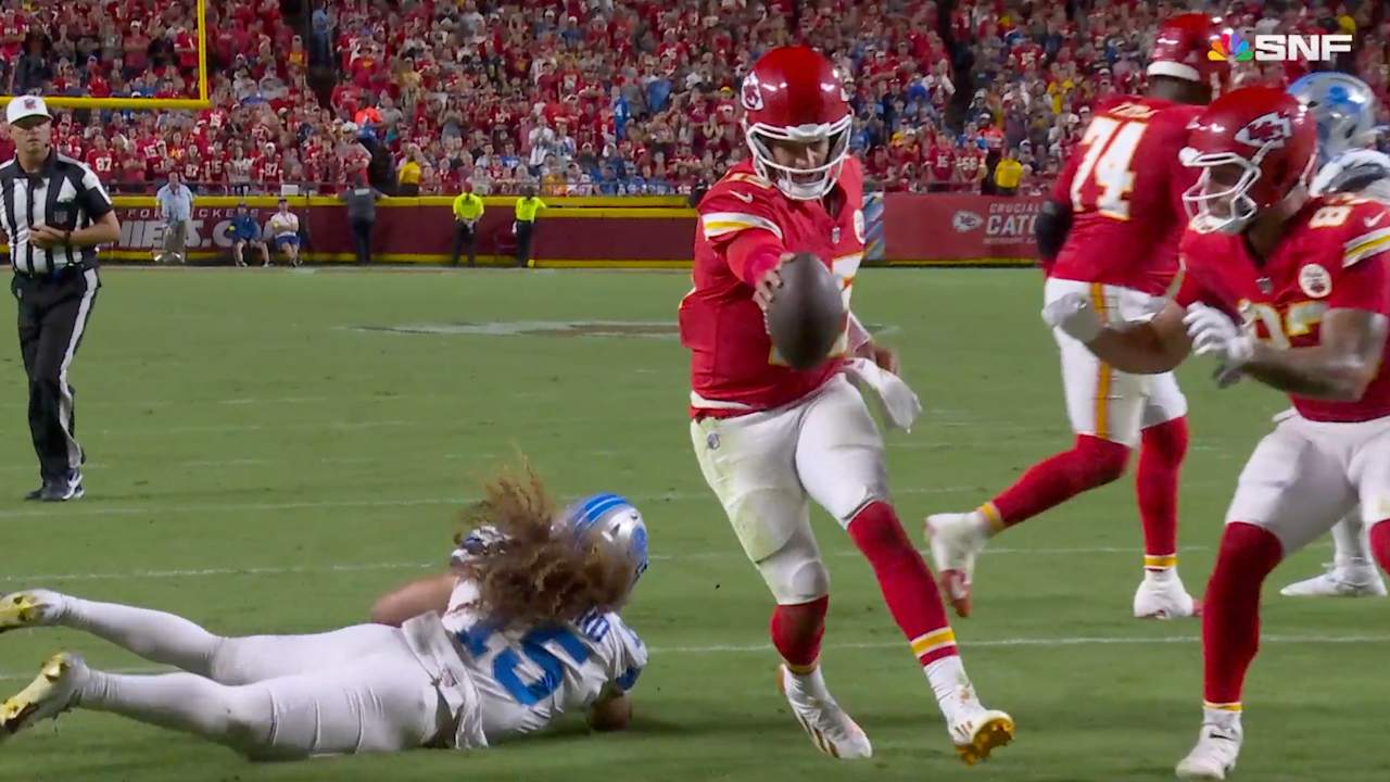 TOUCHDOWN: Quarterback Patrick Mahomes' Fourth Scoring Run of 2025 ...