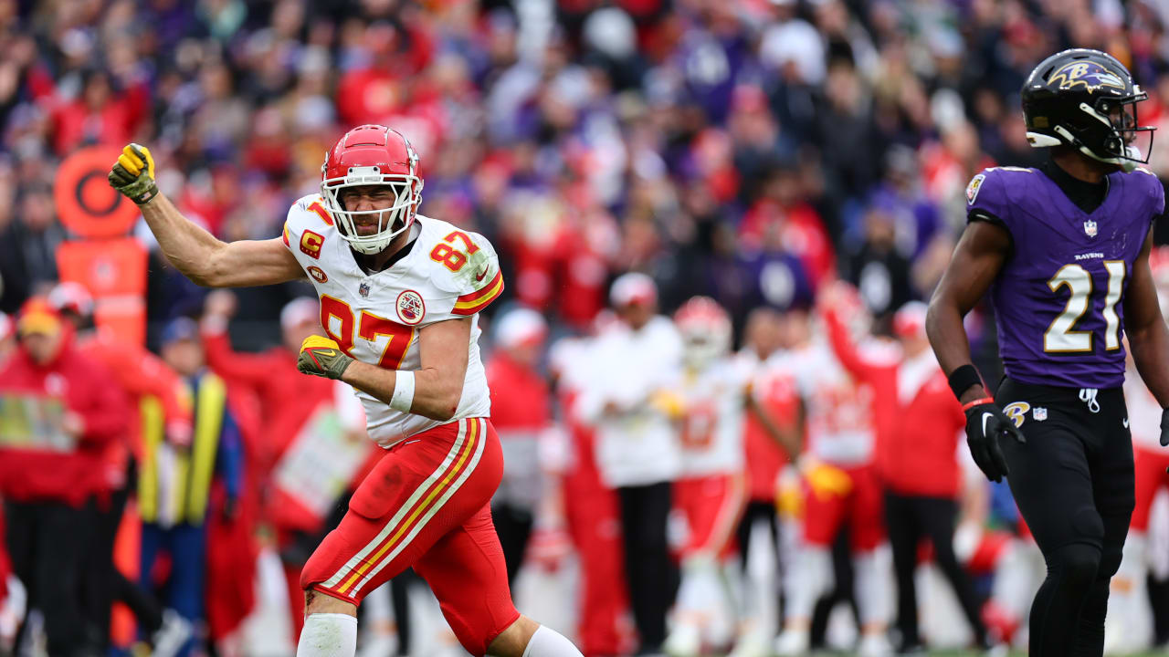 Every Catch from Travis Kelce's 116-Yard AFC Championship Game | Chiefs vs. Ravens