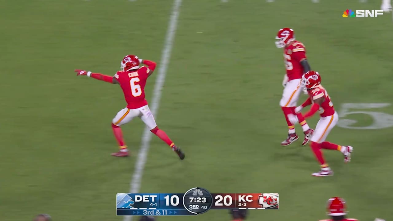 Safety Bryan Cook with a BIG Stop to Force Fourth Down | Chiefs vs ...