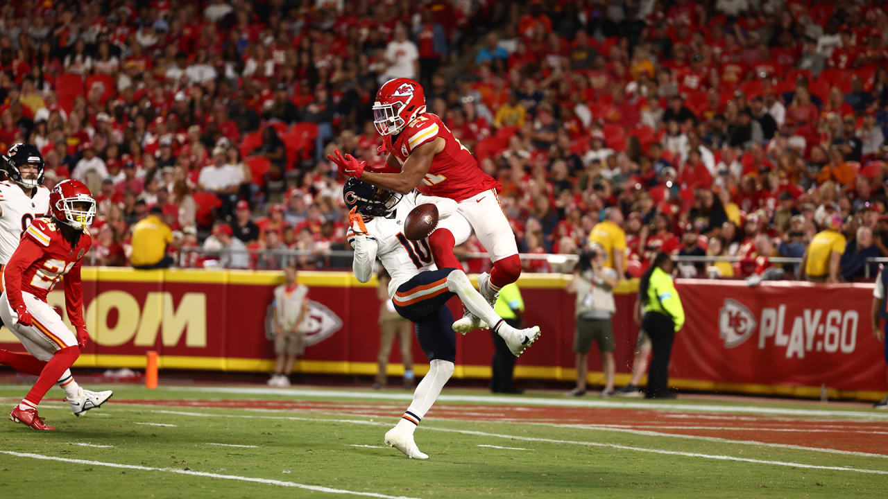 Kansas City Chiefs Rookie Defensive Back Jaden Hicks With a Leaping Red ...