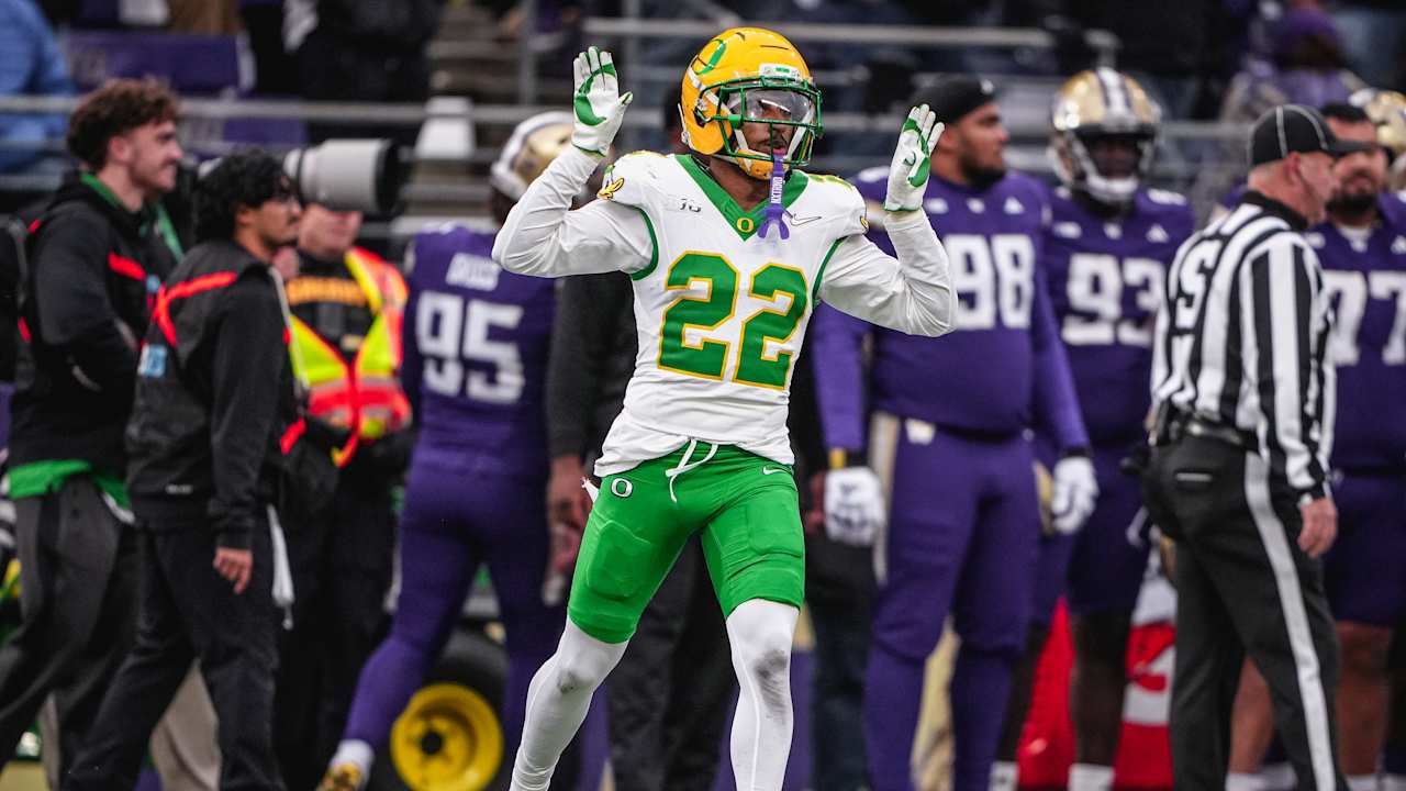 Die Chiefs wählen Oregon defensive back Jadon Canady mit dem 109. Pick ...