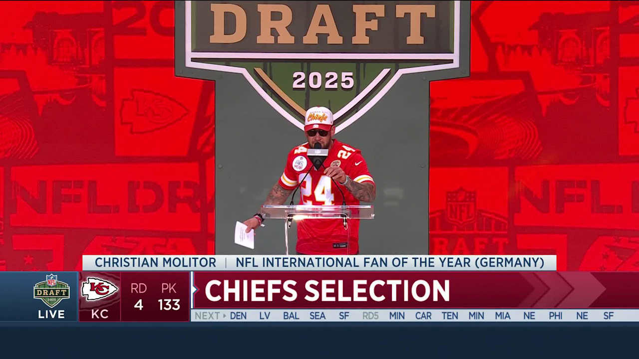 Kansas City Chiefs select Utah State WR Jalen Royals with the 133rd ...