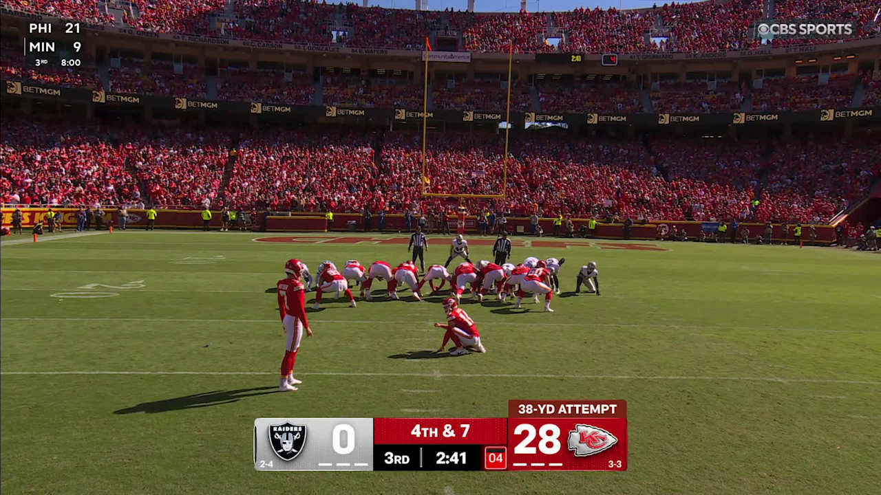 Kicker Harrison Butker's 38-yard Field Goal Boosts Chiefs Lead to 31-0 ...