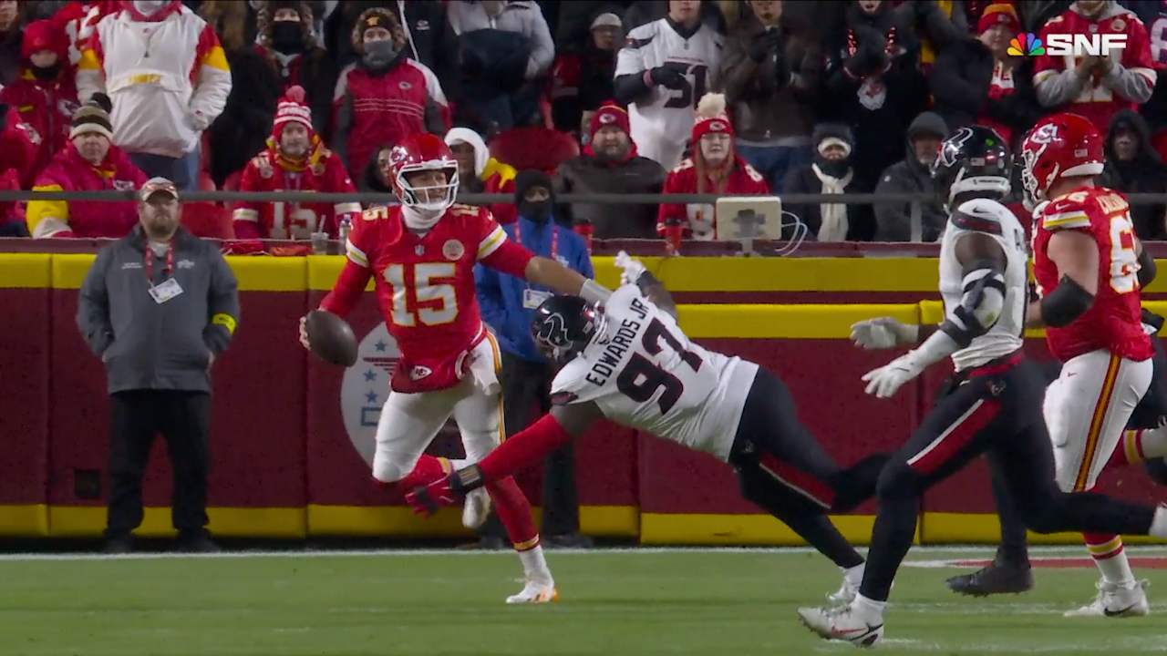 Can't-Miss Play: Quarterback Patrick Mahomes Overcomes a Facemask ...