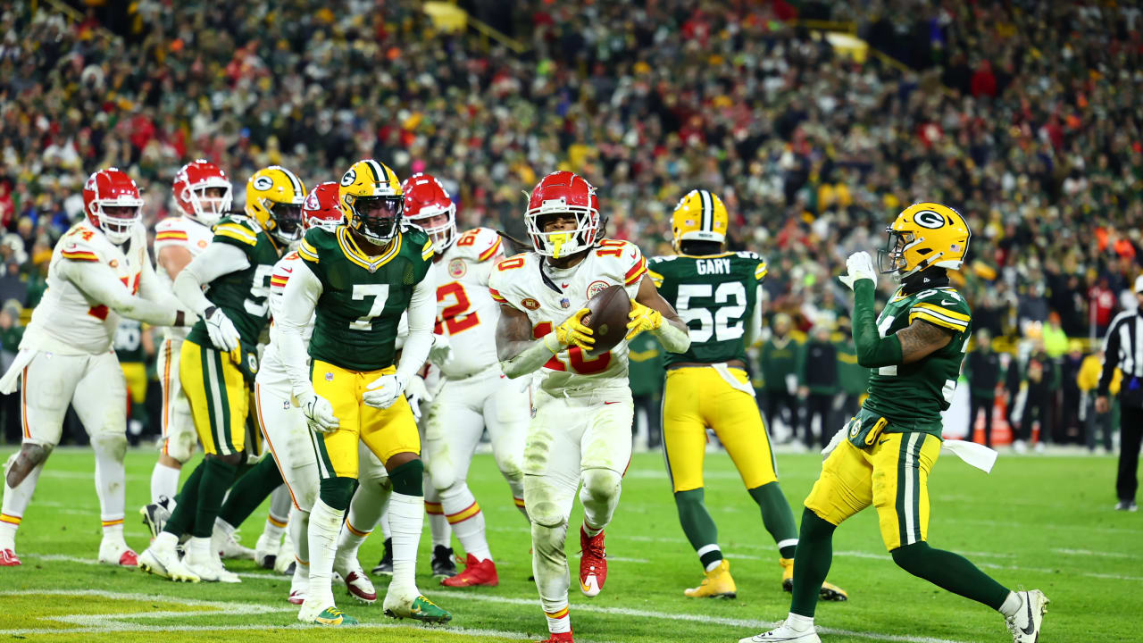 Kansas City Chiefs running back Isiah Pacheco finds the endzone for his ...
