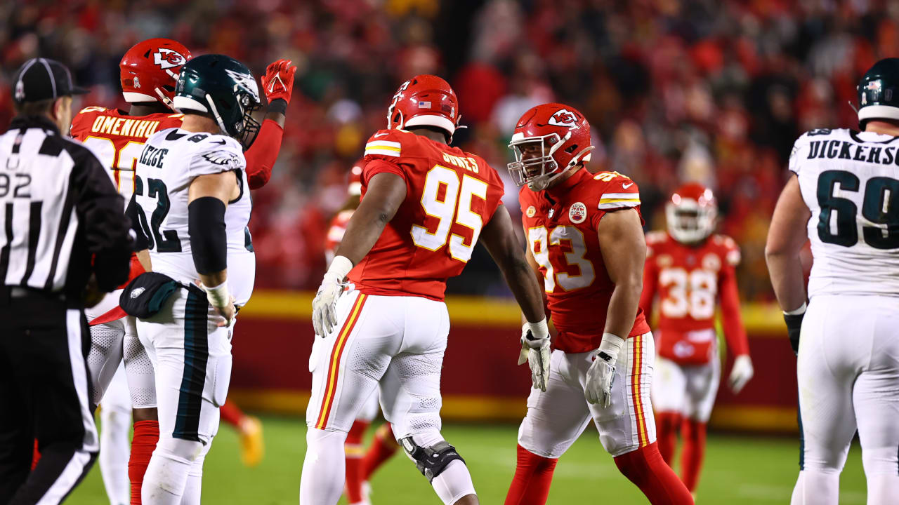 Kansas City Chiefs defensive tackle Chris Jones records his second sack ...