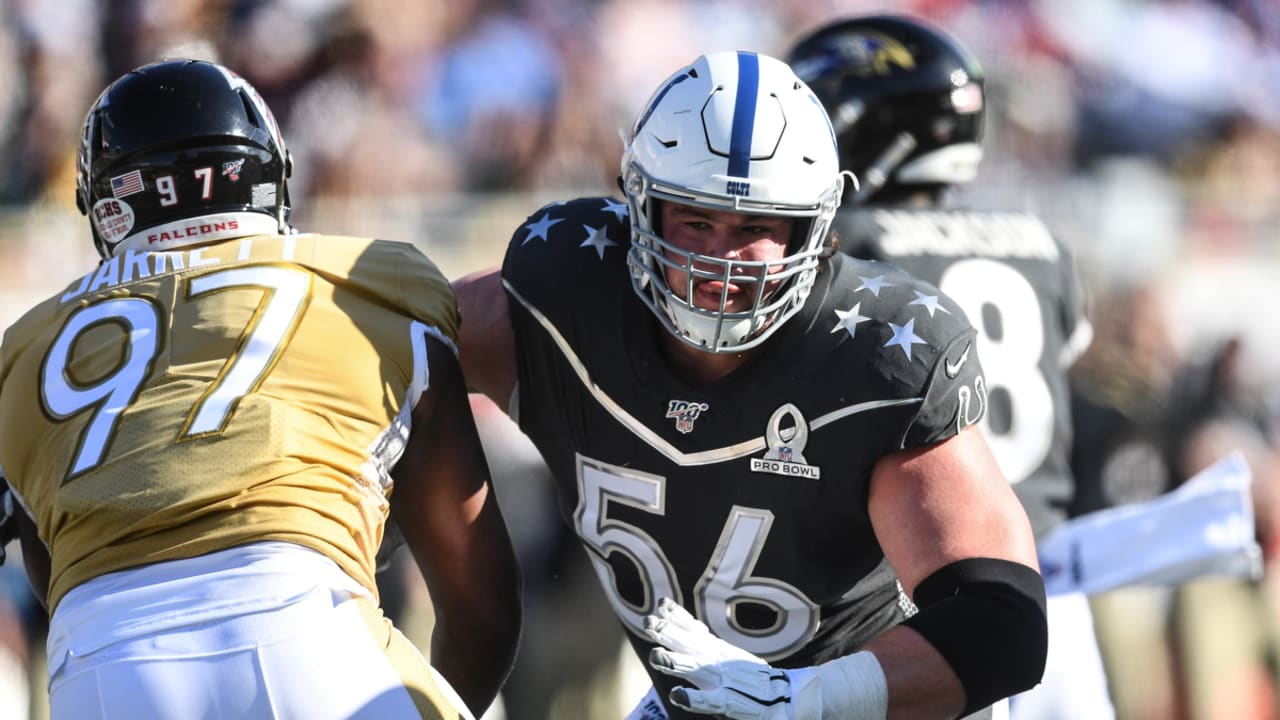 Quenton Nelson at the Pro Bowl