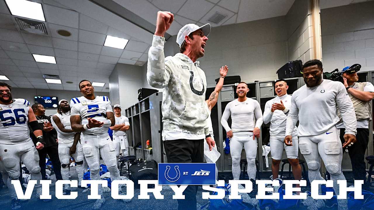 Victory Speech: Colts at Jets, Week 11