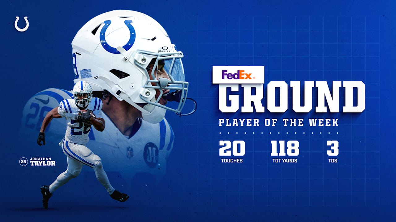 Jonathan Taylor voted Week 3 FedEx Ground Player of the Week