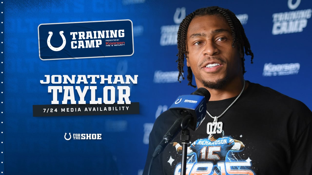 Jonathan Taylor: Training camp media availability, July 24