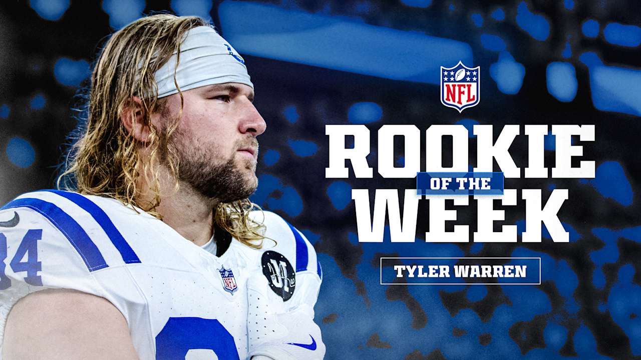 Colts TE Tyler Warren wins Week 2 NFL Rookie of the Week