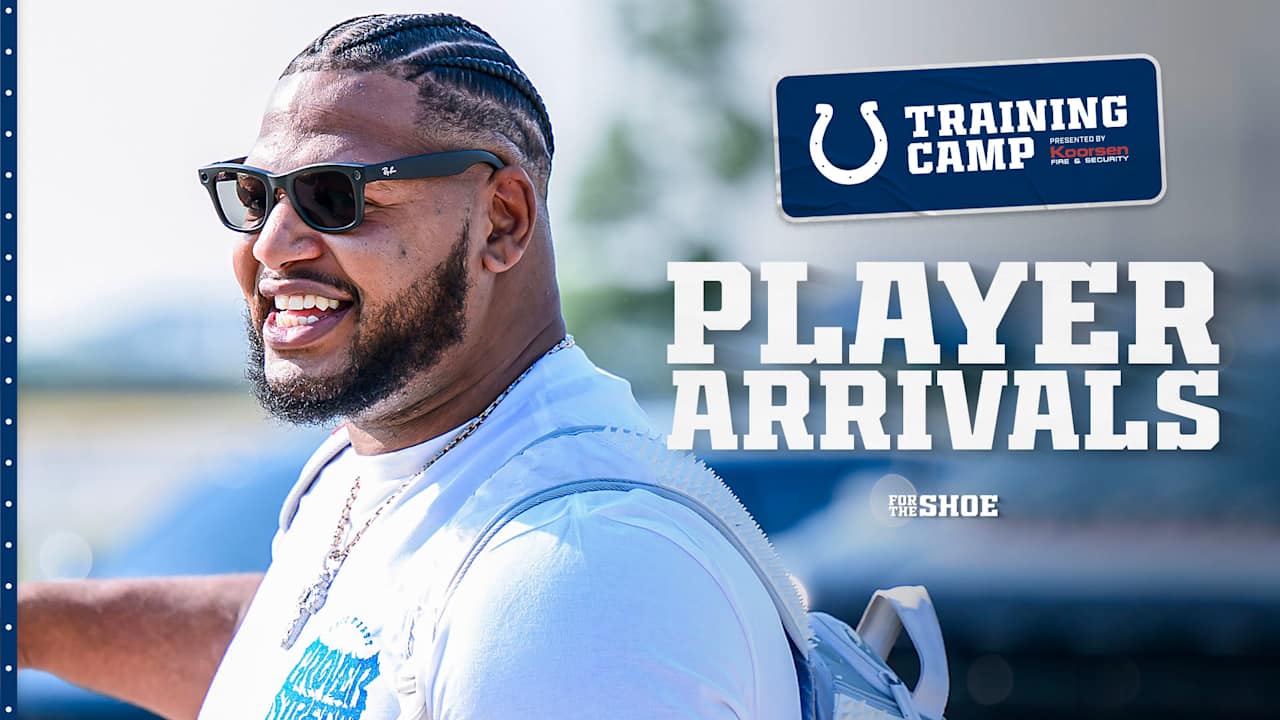 Colts arrive for start of 2025 Training Camp
