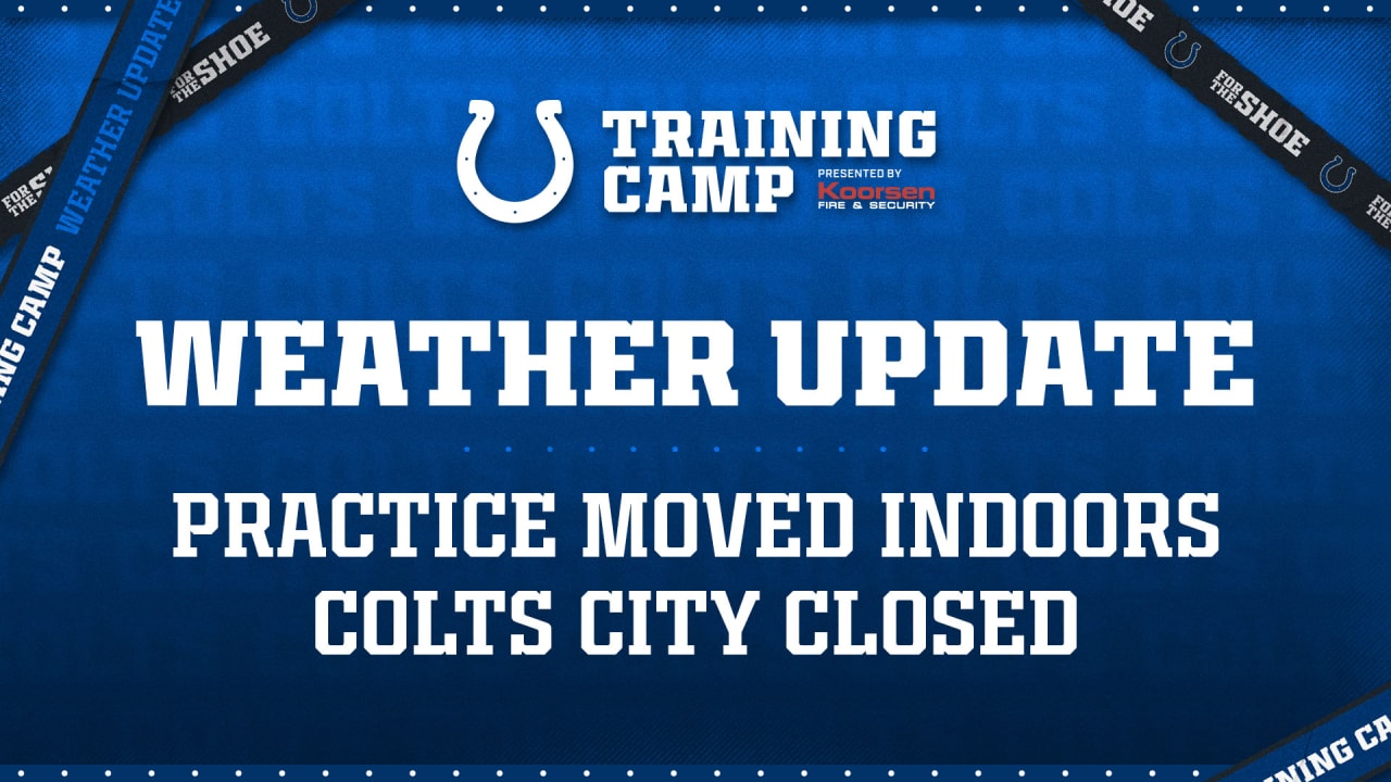 Colts August 2 Training Camp Practice Moved Indoors