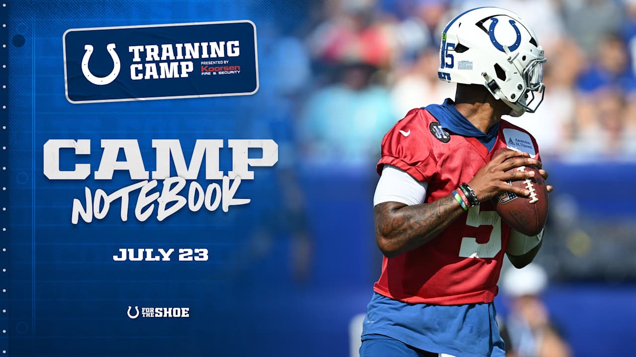 Training Camp Notebook: Colts QB competition begins with Daniel Jones ...