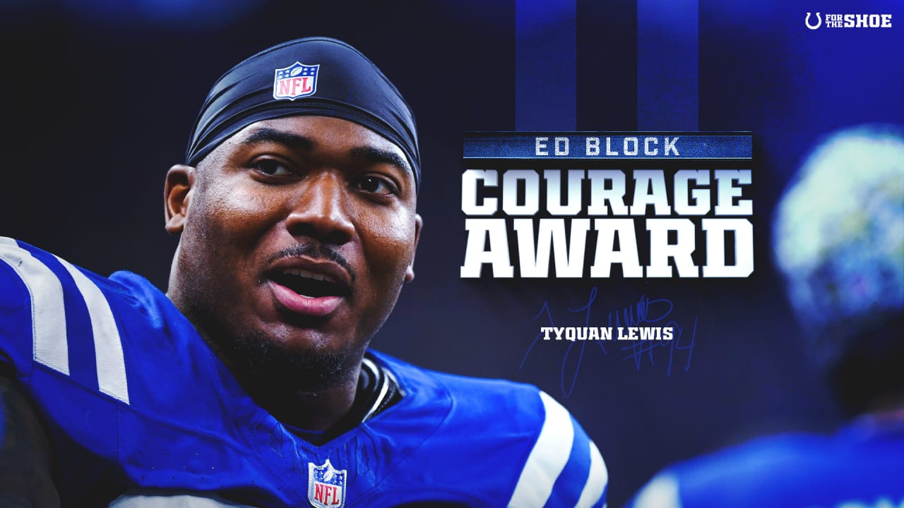 Colts DE Tyquan Lewis named recipient of Ed Block Courage Award