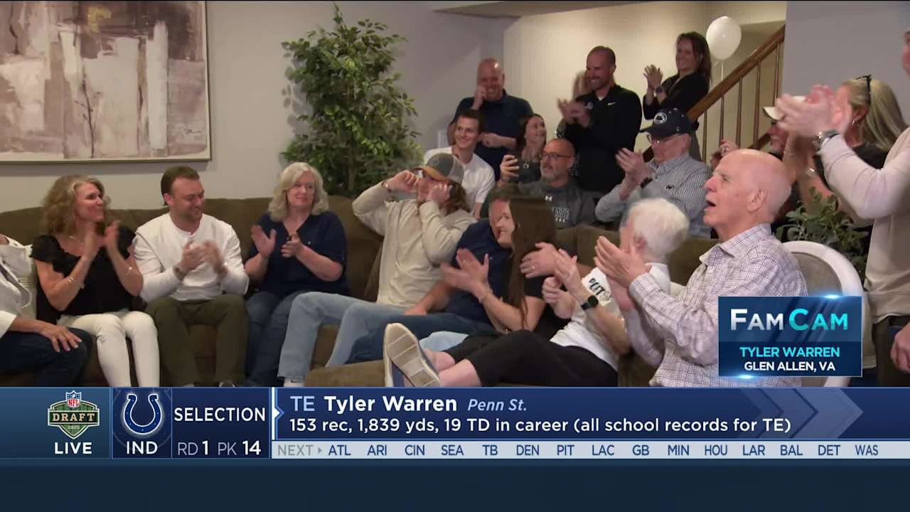 Colts select Tyler Warren with No. 14 pick in 2025 draft