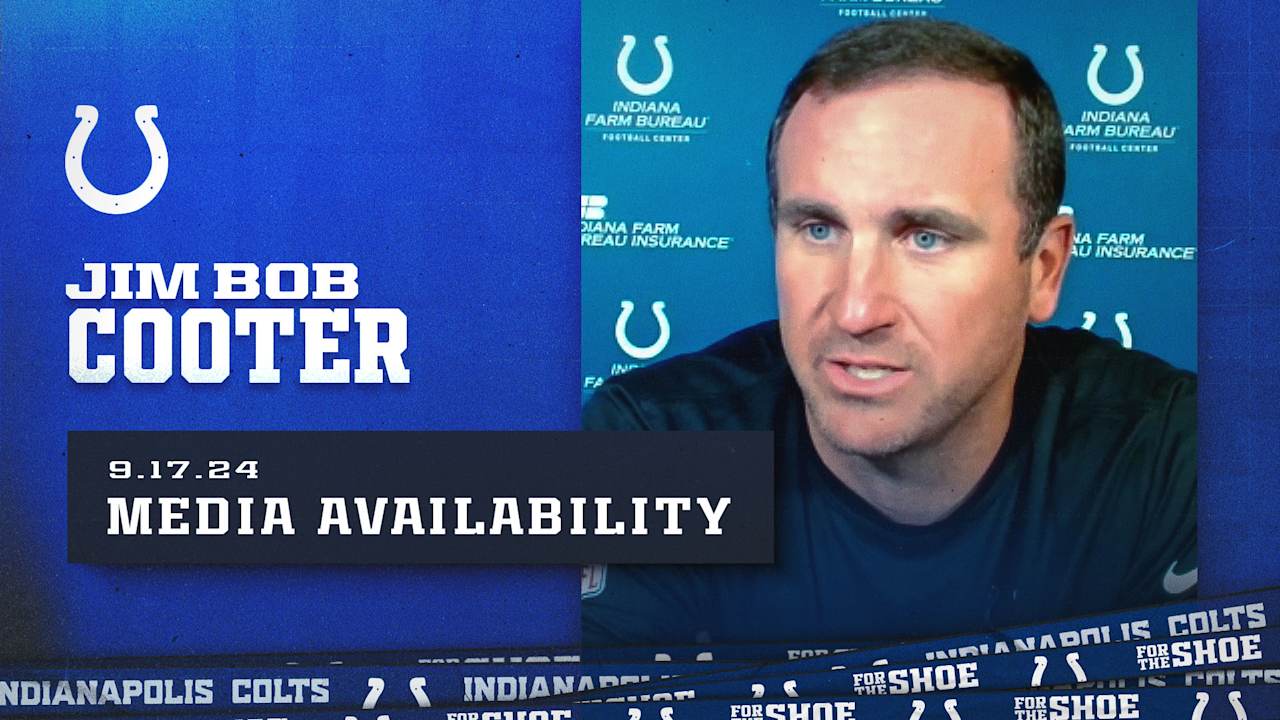 OC Jim Bob Cooter: Colts vs. Bears, Week 3