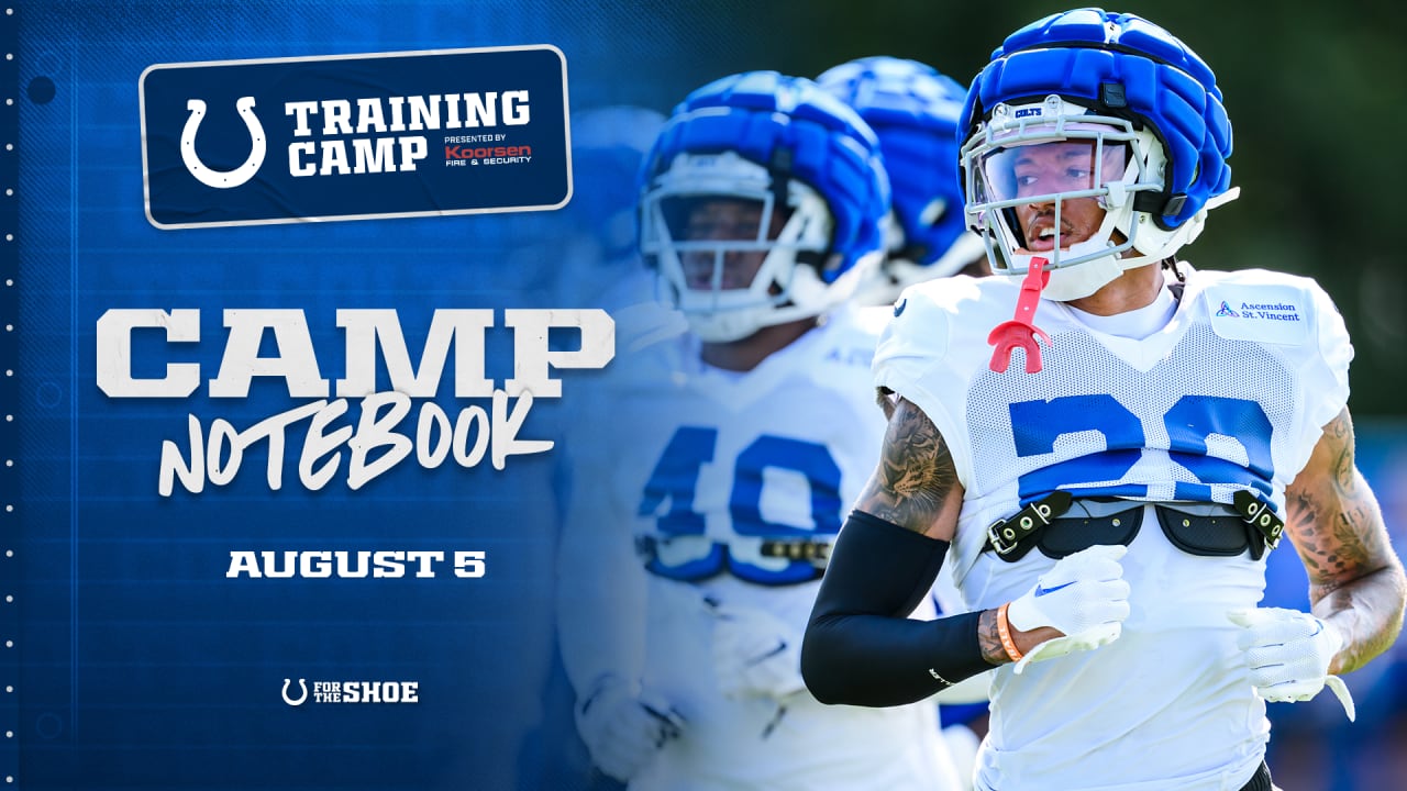 Training Camp Notebook: What Colts are seeing in cornerback, safety ...