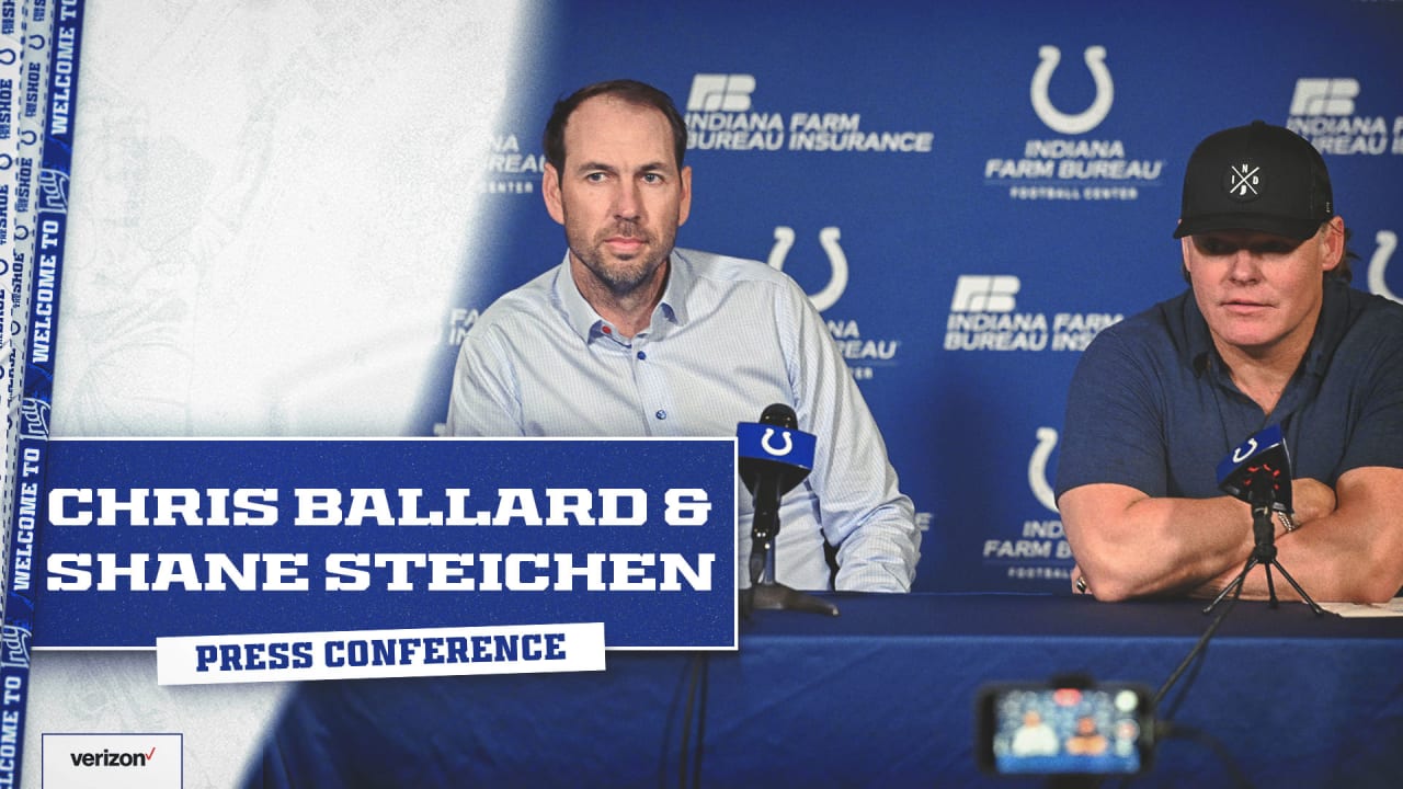 Chris Ballard and Shane Steichen, 2024 NFL Draft Day Three