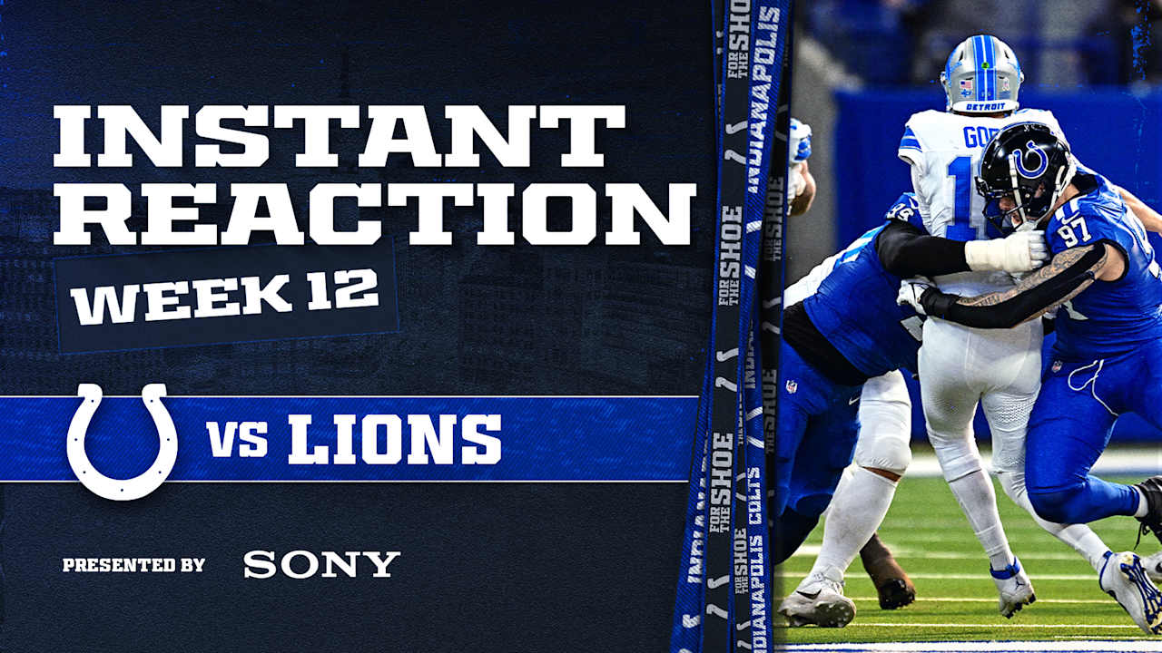 Instant Reaction: Why penalties doomed Colts in Week 12 loss to Lions