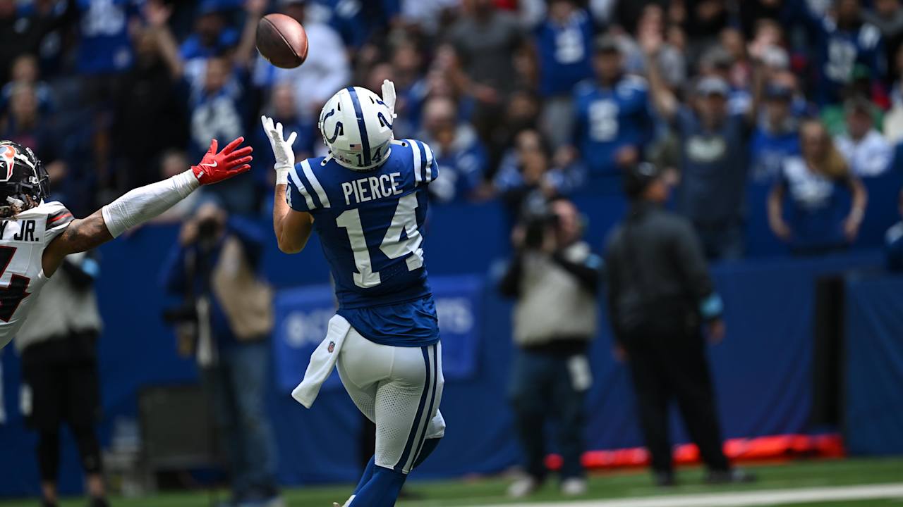 Every catch from Alec Pierce's 125-yard game vs. Texans