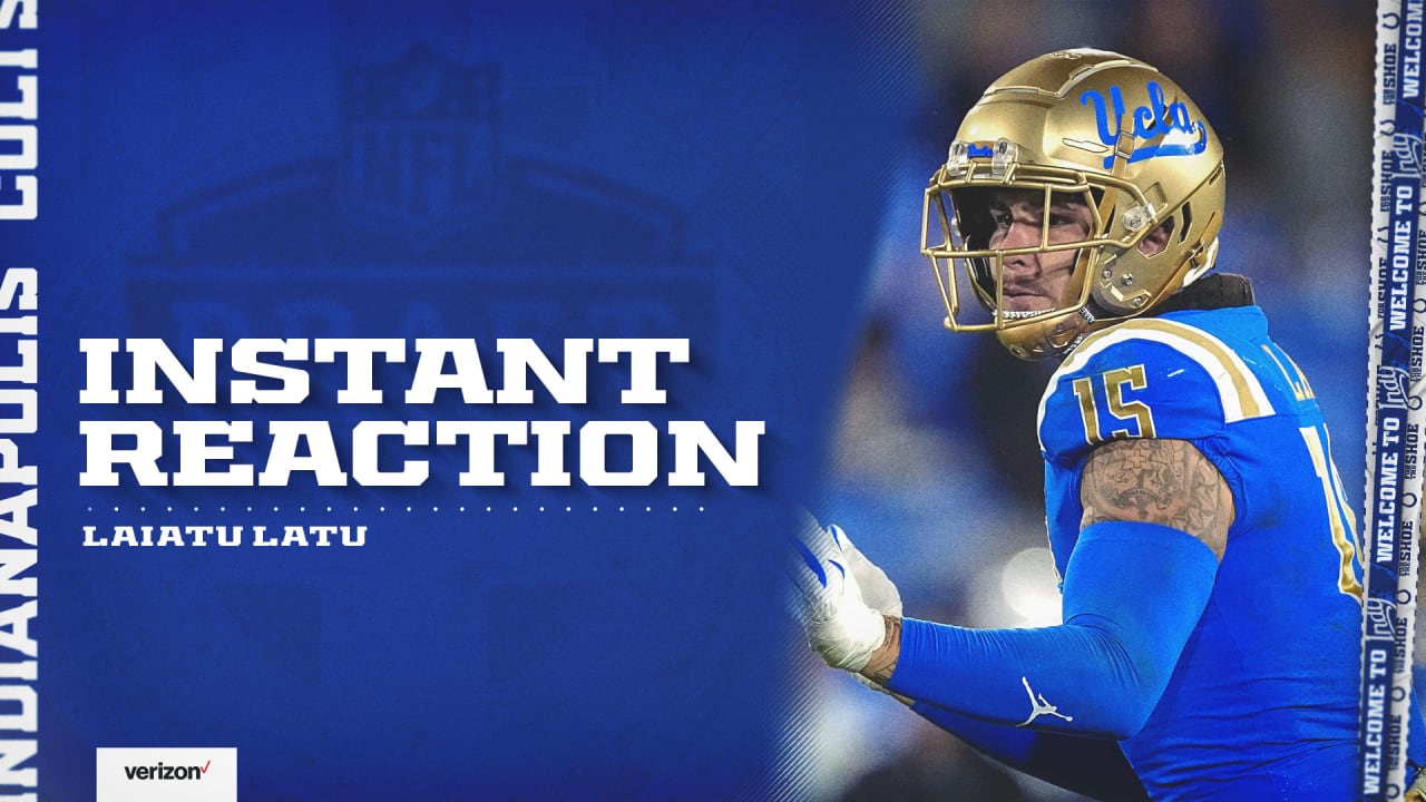 Instant Reaction: Colts draft DE Laiatu Latu 15th overall