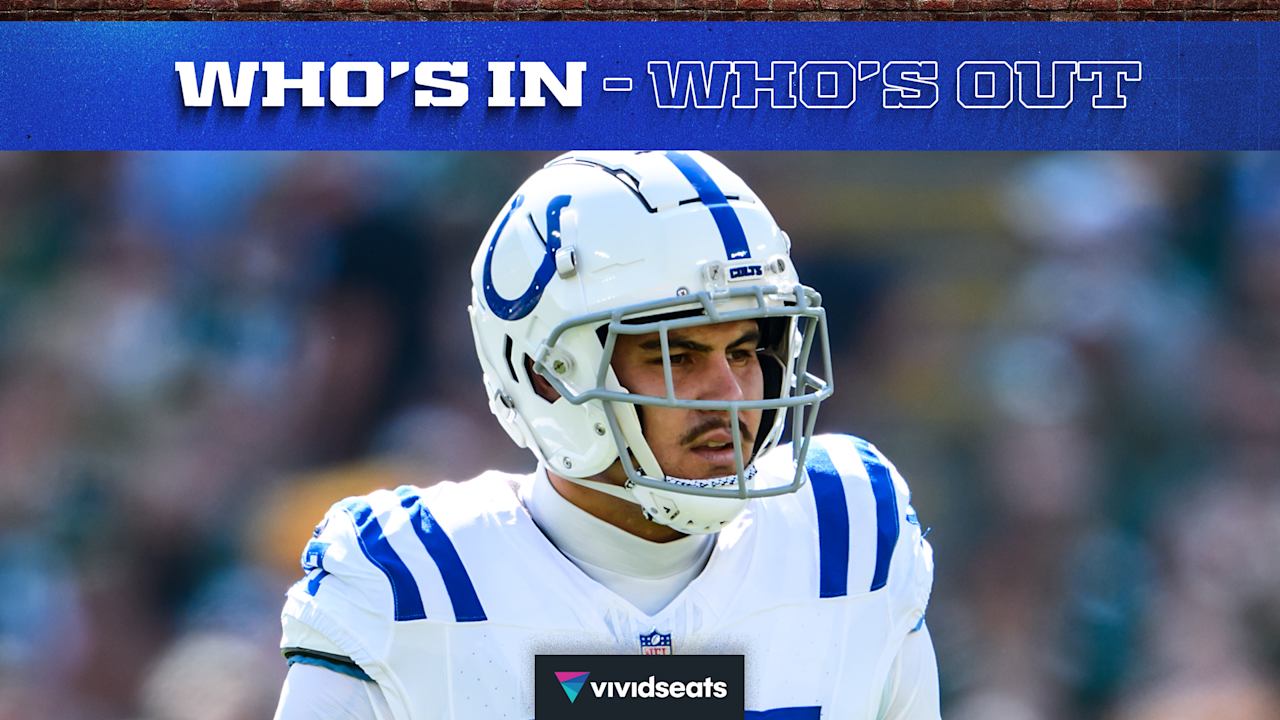 Colts do not rule out any players for Week 3 game vs. Chicago Bears; 2 ...